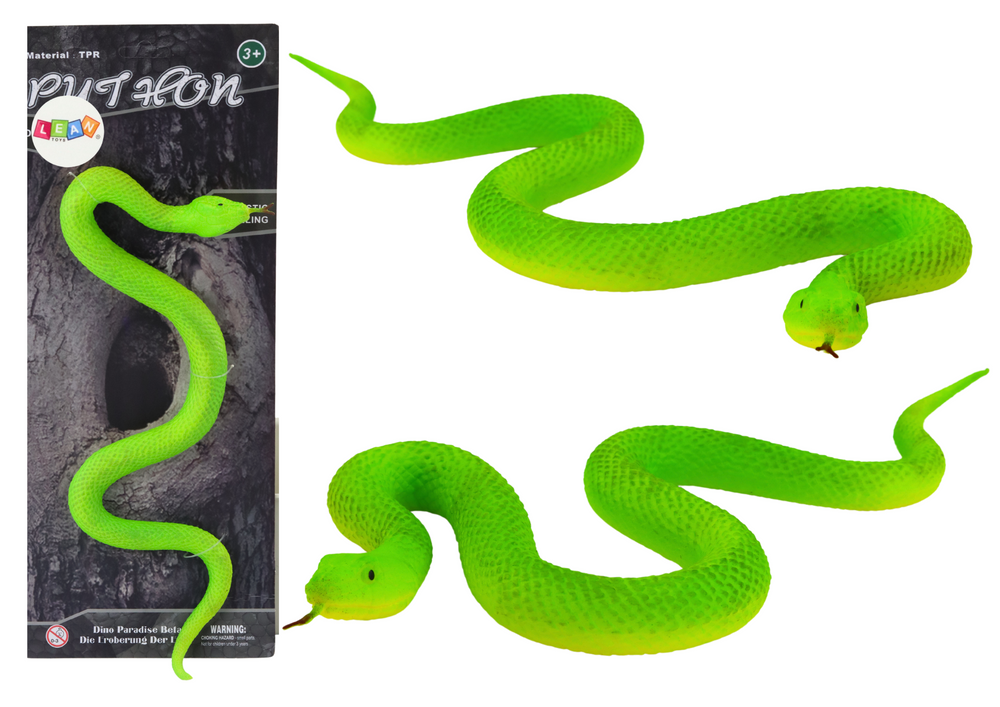 Realistic Snake Figurine, Thermoplastic Rubber, Green | Toys \ Figures ...