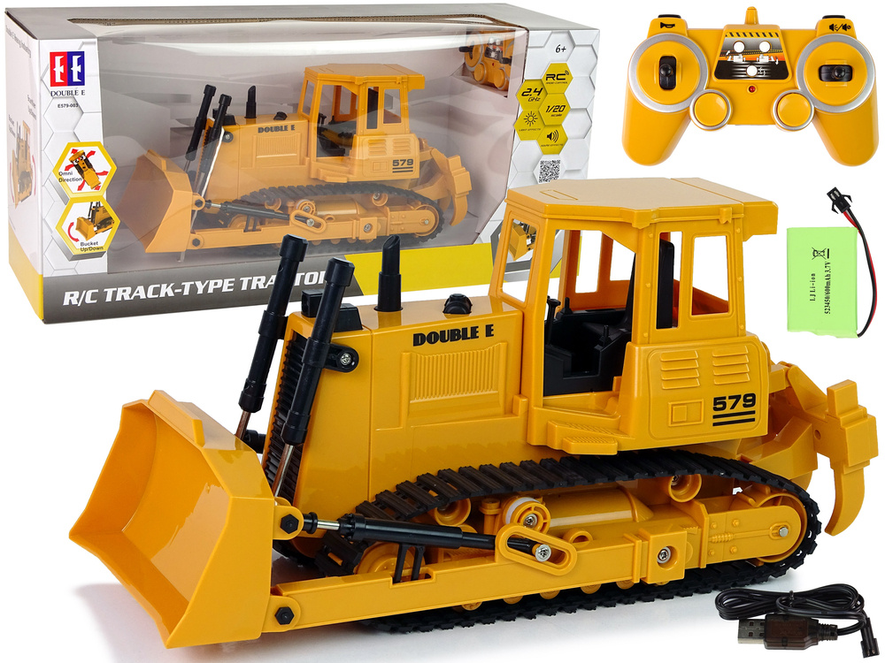 Remote Controlled Bulldozer Excavator 1:20 Pilot | Toys \ R/C vehicles ...