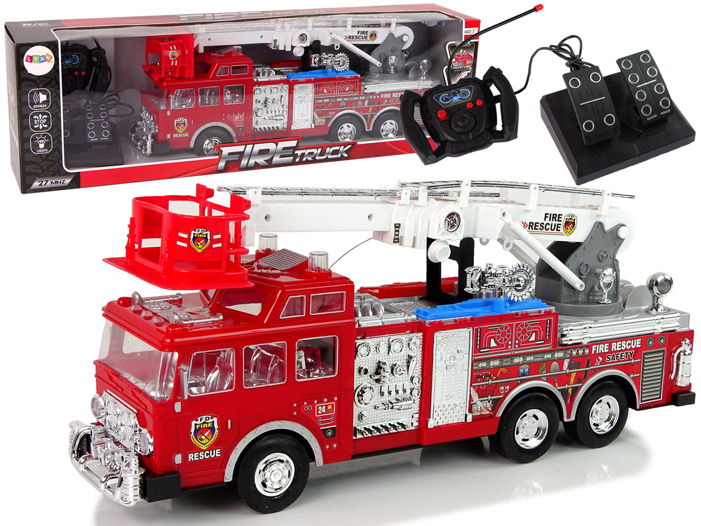 Remote Controlled Fire Station Gas Pedal Brake Remote Control Sound ...