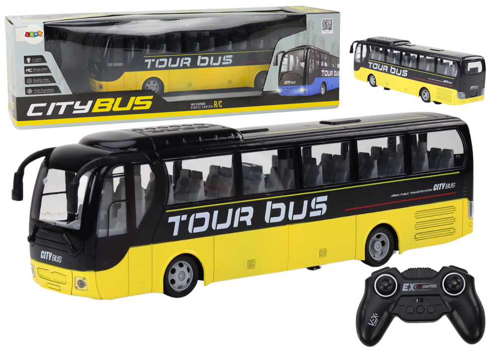 Remote Controlled RC Bus Yellow With Remote Control Light Effects ...