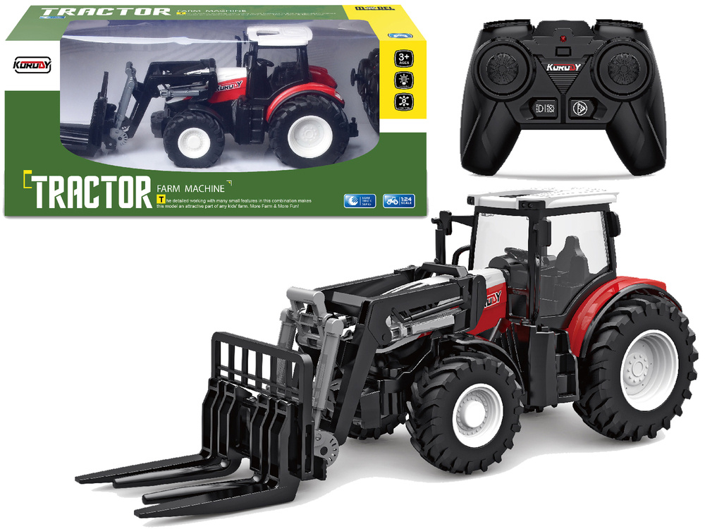 Remote-controlled Farm Fork Tractor 2.4G Rubber Wheels | Toys \ R/C ...