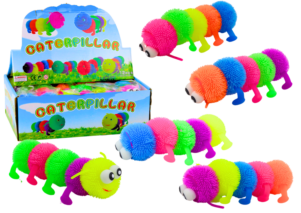 Rubber Worm for Kneading Glowing Neon Colorful | Toys \ Games \ Pop It