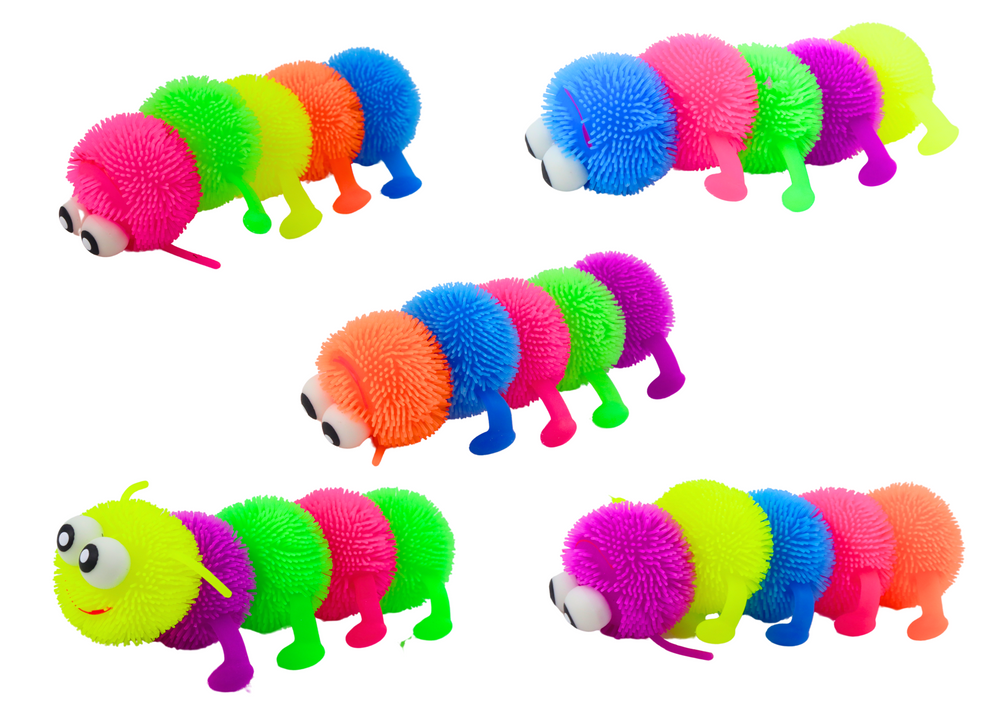 Rubber Worm for Kneading Glowing Neon Colorful | Toys \ Games \ Pop It