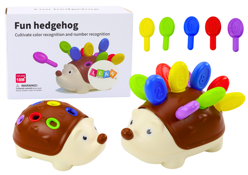 Sensory Hedgehog For Babies Colorful Number Sticks | Toys \ Toys of ...