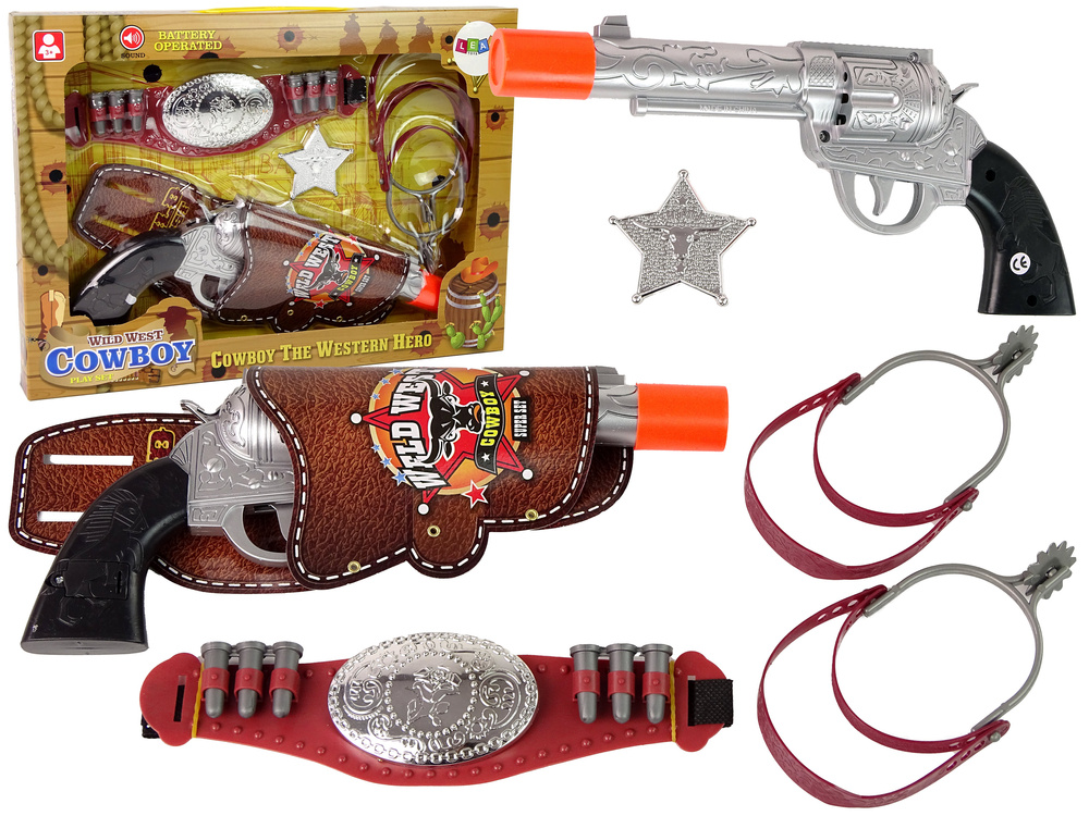Set Cowboy Revolver Accessories | Toys \ Guns Toys \ Costumes and gadgets