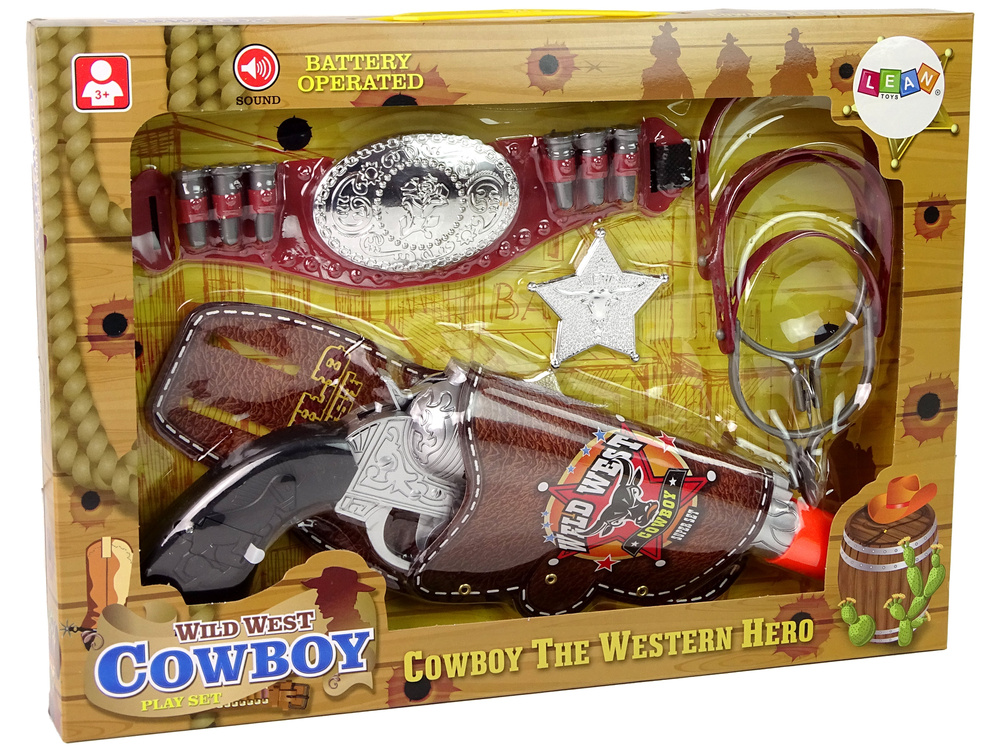 Set Cowboy Revolver Accessories | Toys \ Guns Toys \ Costumes and gadgets