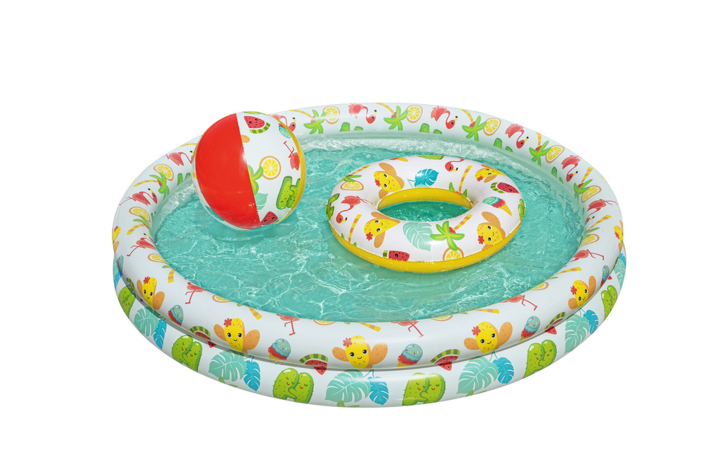 Set: Inflatable Pool 3in1 Ball, Circle 122 x 20 cm Bestway 51124 ...