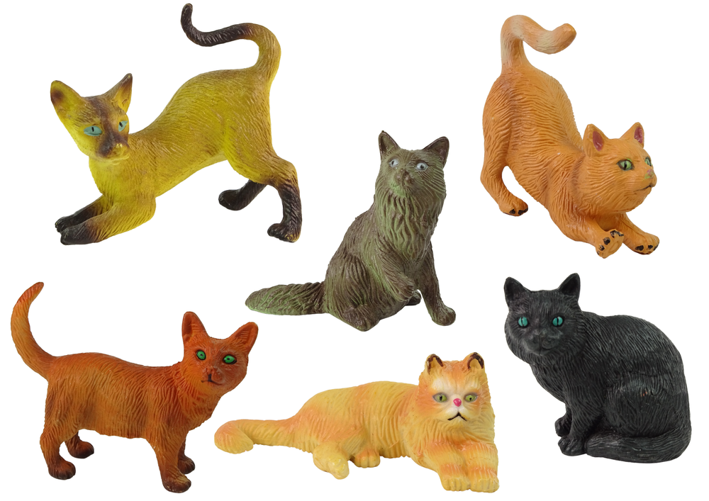 Set of 6 Figures Domestic cats of various breeds | Toys \ Educational ...