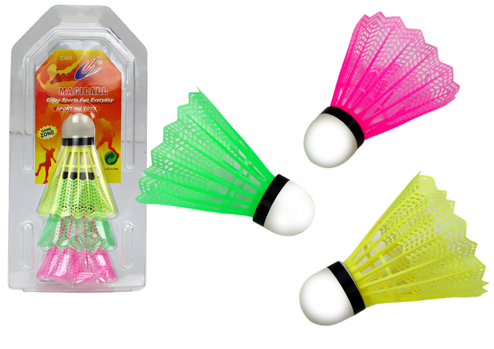 Set of Badminton Shuttlecocks 3pcs Classic Colorful | Toys \ Games ...