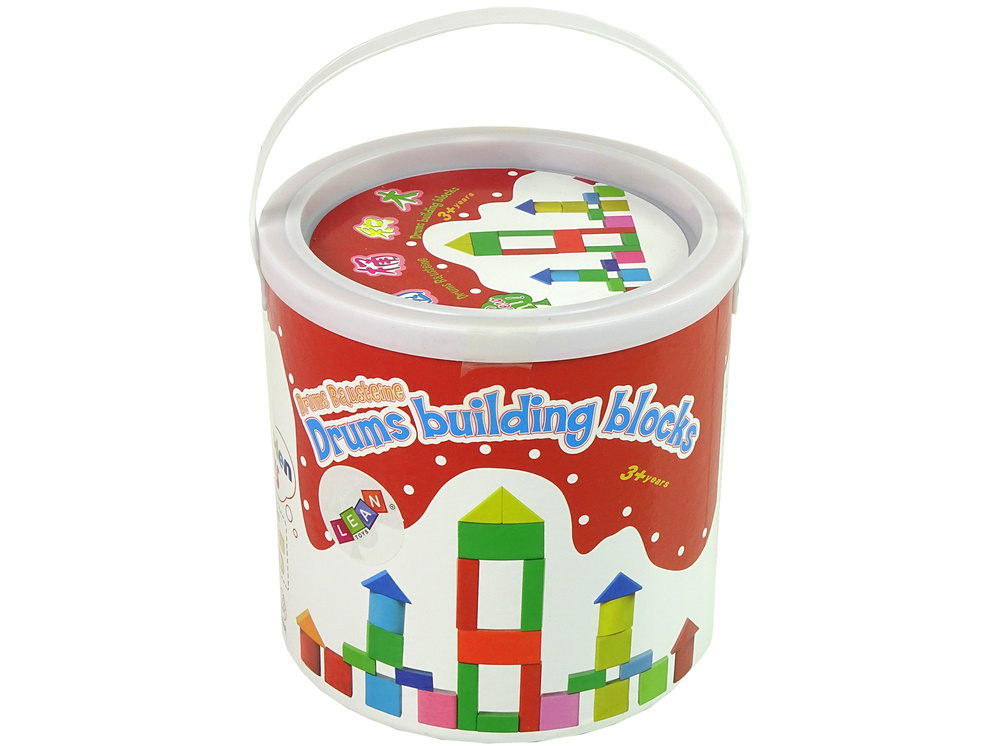 Set of Wooden Blocks in Bucket Various Shapes | Toys \ Zabawki ...