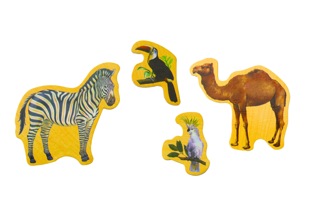 Set of Wooden Magnets Animals 20 Pieces Colorful | Toys \ Zabawki ...