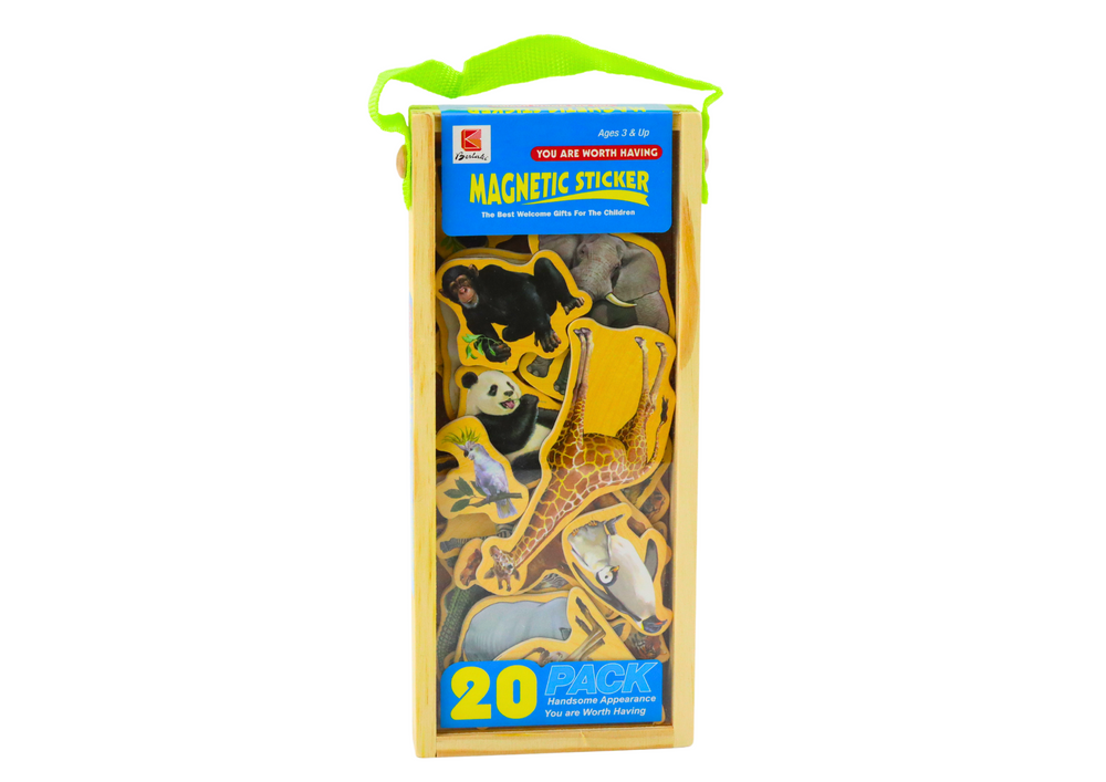 Set of Wooden Magnets Animals 20 Pieces Colorful | Toys \ Zabawki ...