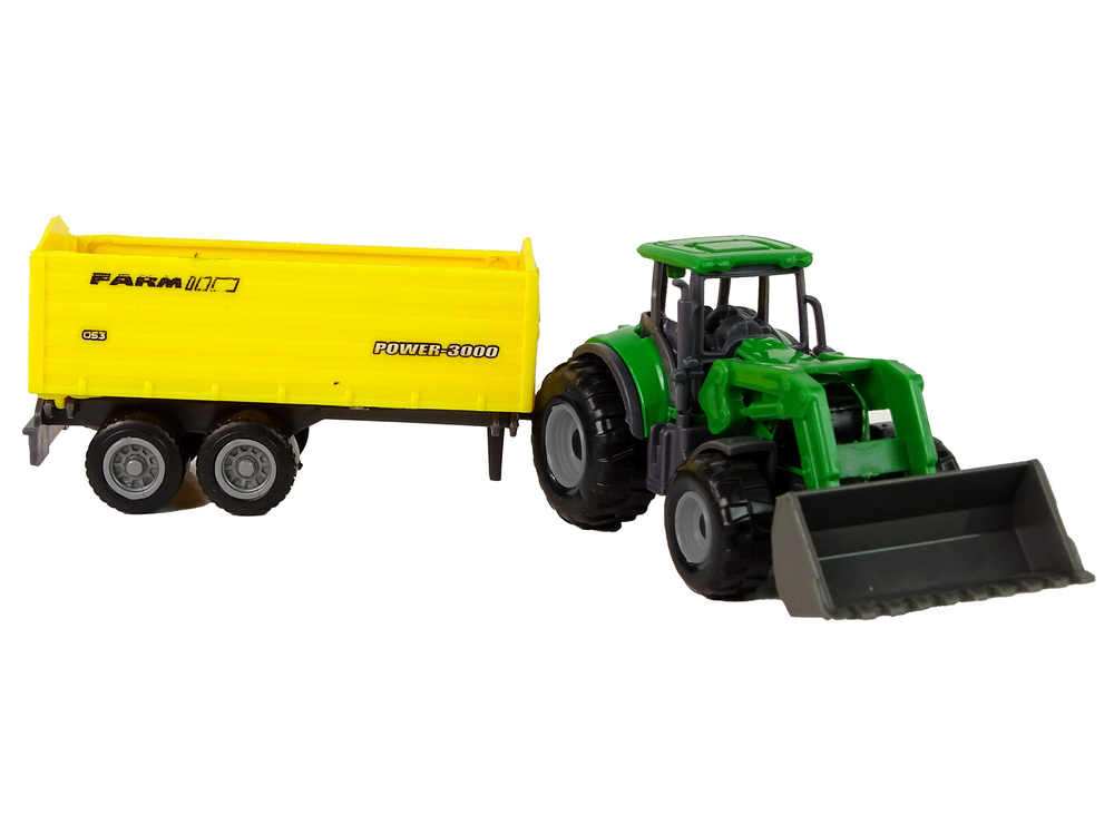 Small Green Tractor With Yellow Trailer | Toys \ Tractors