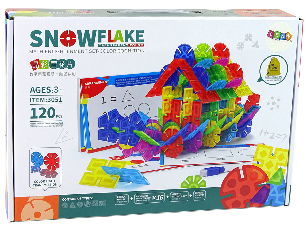 Snowflake Construction Blocks 120el. | Toys \ Building blocks \ Klocki ...