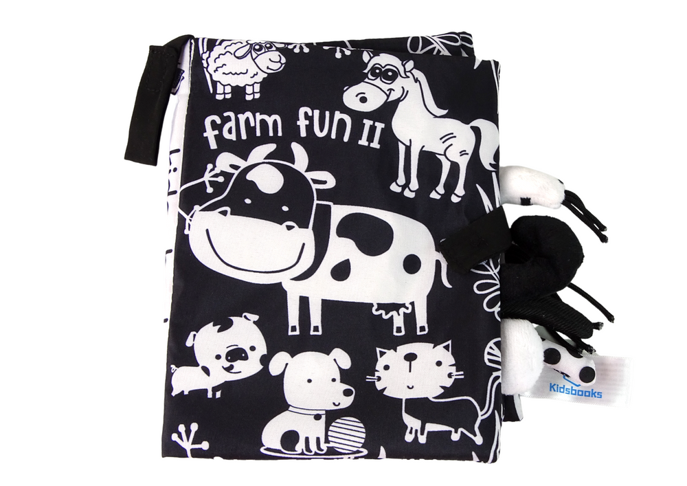 Soft Book Animals on the Farm Black | Toys \ Toys of newborns