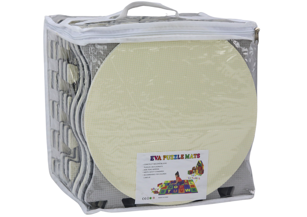 Soft Puzzle Mat Contrasting Educational EVA Foam Gray 28 pieces. | Toys ...