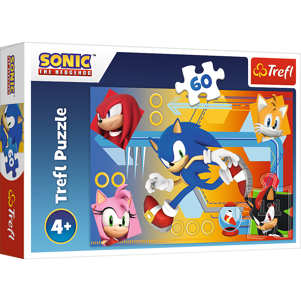 Sonic Puzzle 60 pcs Sonic in action 17387 | Toys \ Jigsaw & puzzle New ...
