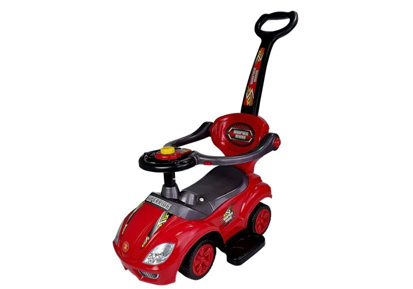 Toddlers Ride On Push Along with Parent Handle Mega Car 3in1 Red ...
