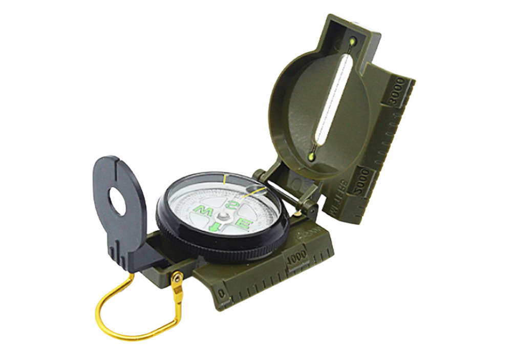 Tourist Compass Compass Measure Fluorescent Hands Aluminum ...