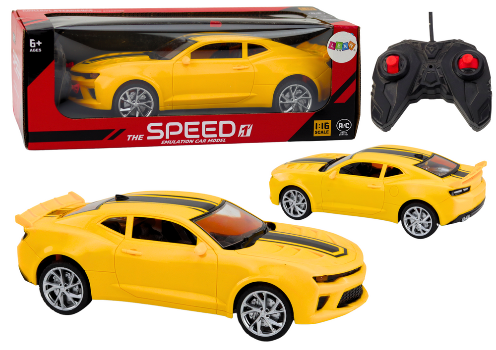 Toy Car Remote Controlled Sports Car RC 1:16 Yellow | Toys \ R/C vehicles
