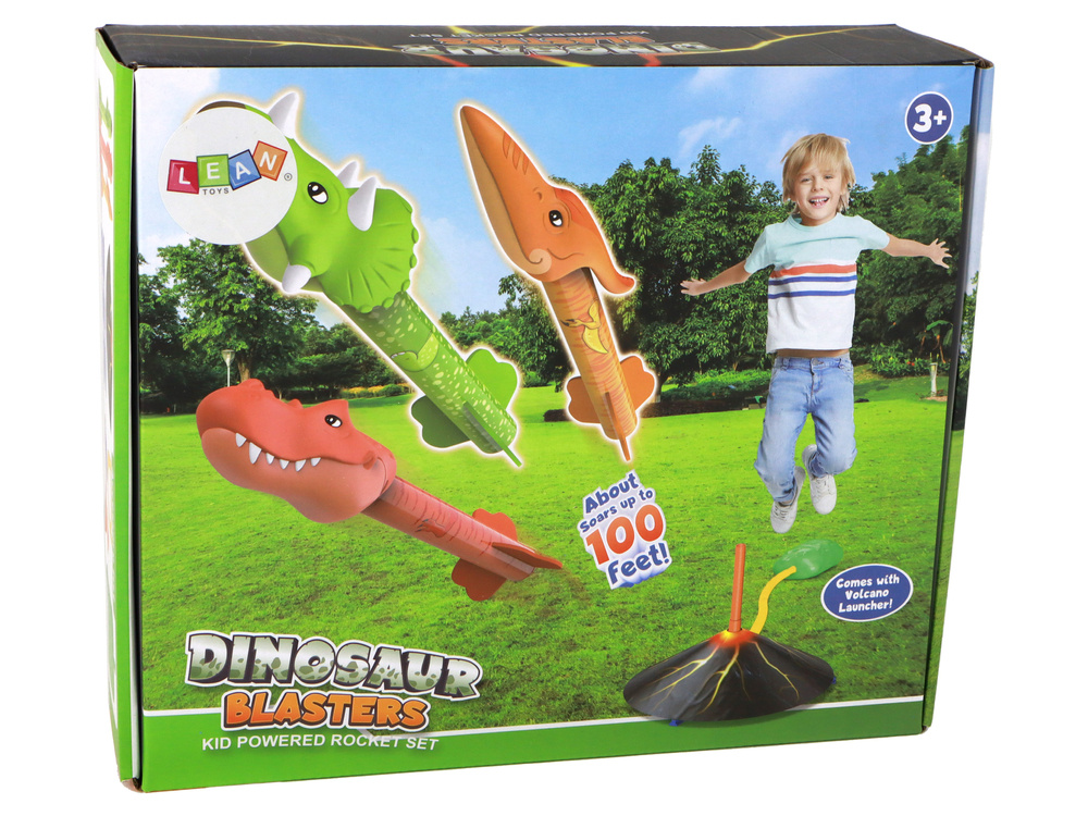 Volcano Launcher Rocket Dinosaurs Game At Home And Backyard | Toys ...