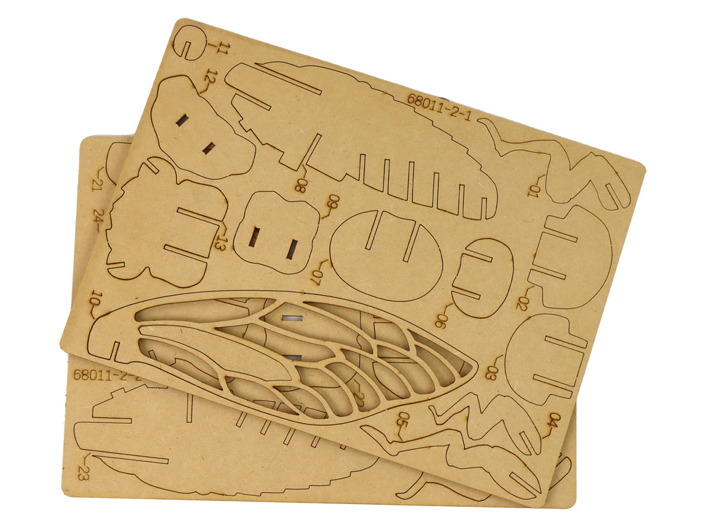 Wooden 3D Mucha Spatial Puzzle Educational Combination 24 Elements ...