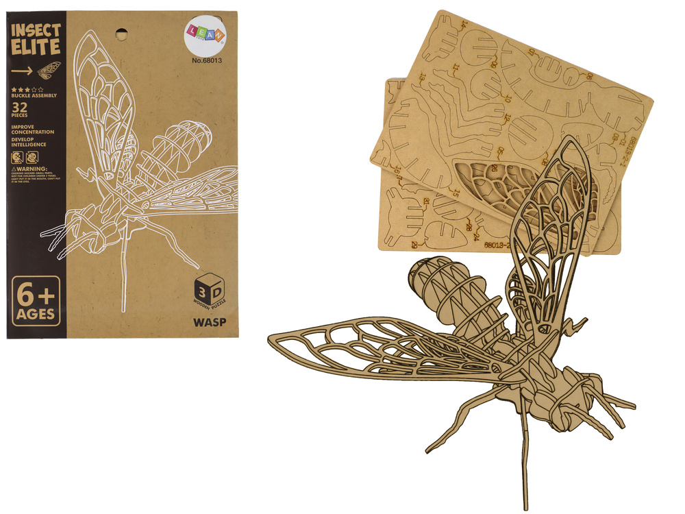 Wooden 3D Osa Spatial Puzzle Educational Combination 32 Elements | Toys ...