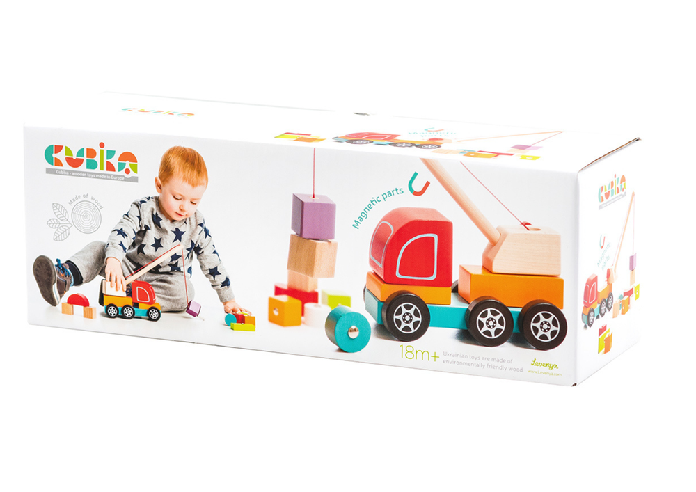 Wooden Educational Crane Blocks 13982