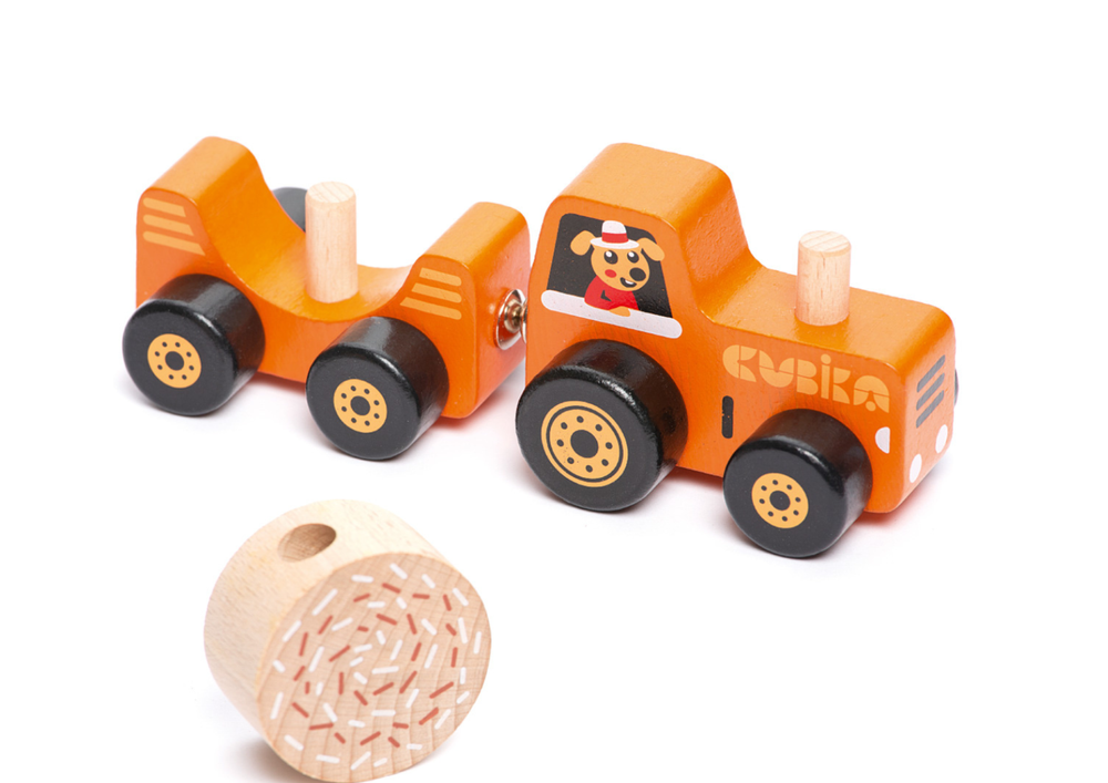 Wooden Educational Tractor Blocks 15351 | Wooden Toys \ Educational