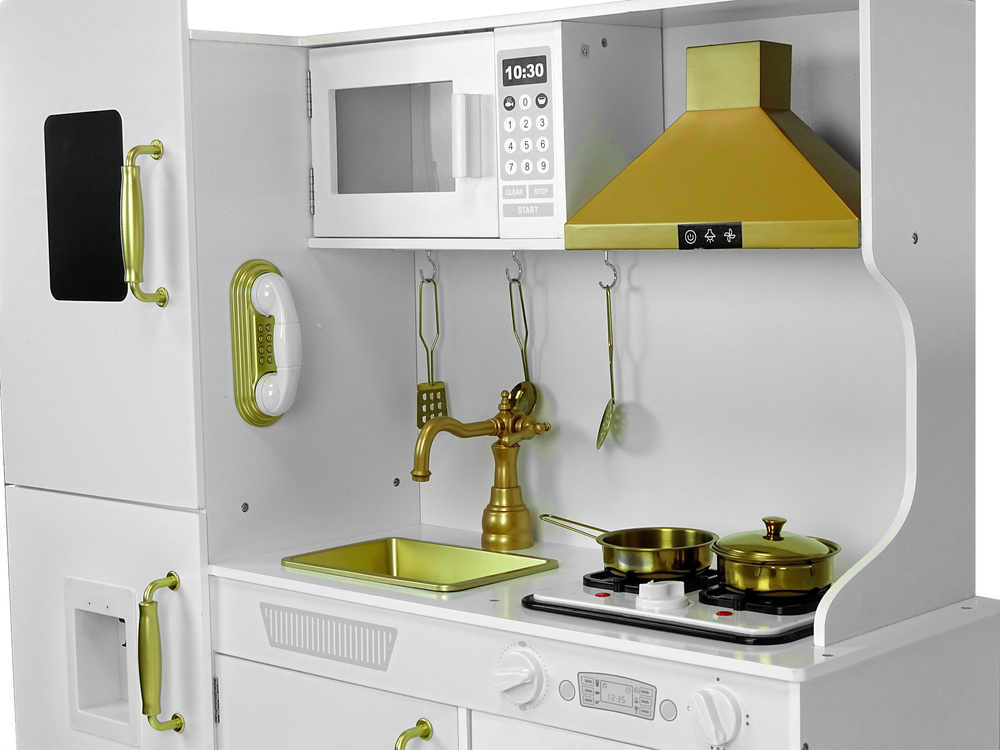 Wooden Kitchen Alice Hood Stove with Batteries 106 cm | Wooden Toys ...