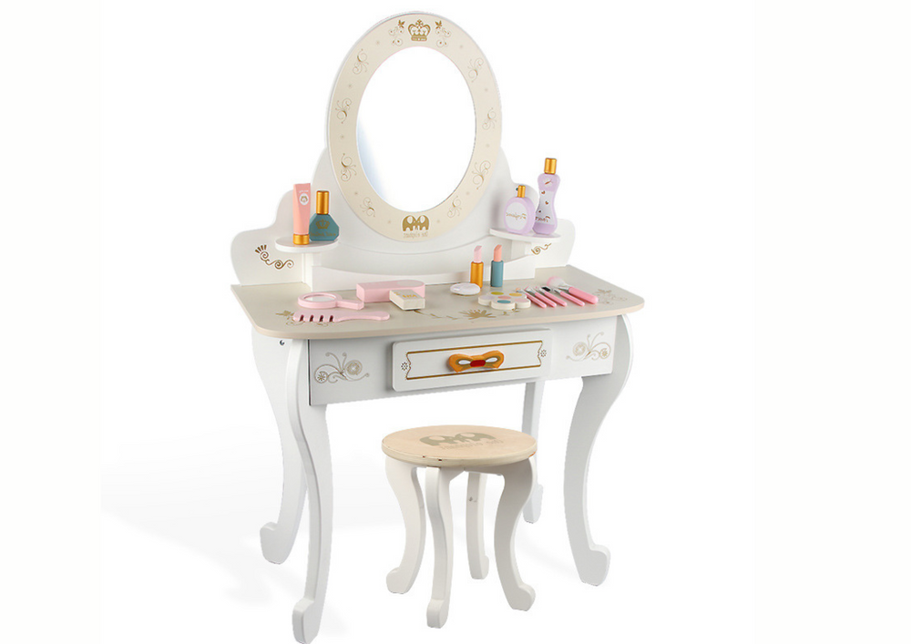 Wooden White Princess Dressing Table For Girl | Toys \ Wooden toys Toys ...