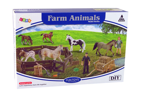 Assembleable Farm Figure Set Wooden Horse Farm | Toys \ Figures ...
