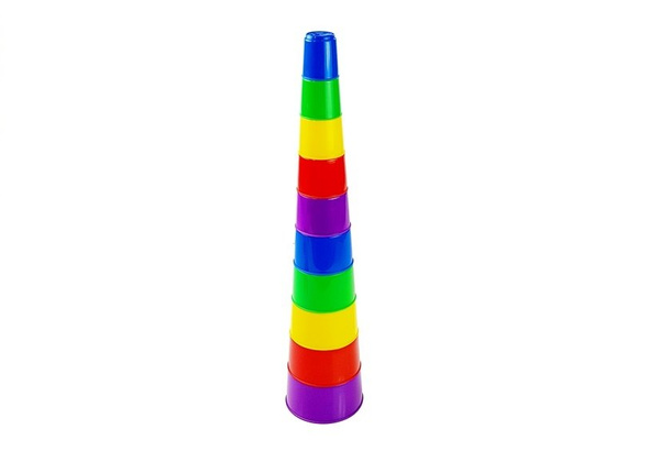 Cup Pyramid 10 pcs 35110 | Toys \ Toys of newborns