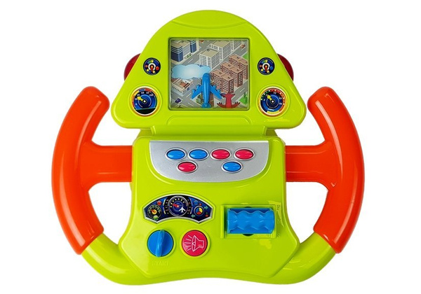 Interactive Flight Simulator Steering Wheel Sound Light Effects | Toys ...