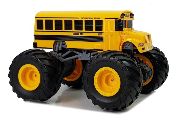 School Bus Big Wheels Remote Controlled 2.4G Sound Yellow