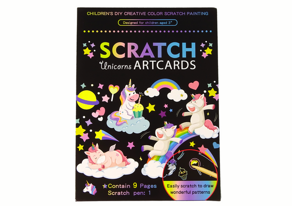 Scratch Coloring Book For Kids Unicorns | Toys \ Creative toys