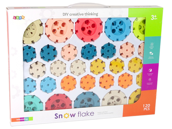 Snowflake Construction Blocks 120 Elements | Toys \ Building blocks