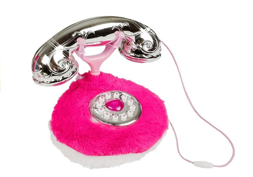 Fluffy Pink Phone Soft Plush | Toys \ Household appliances and kitchens