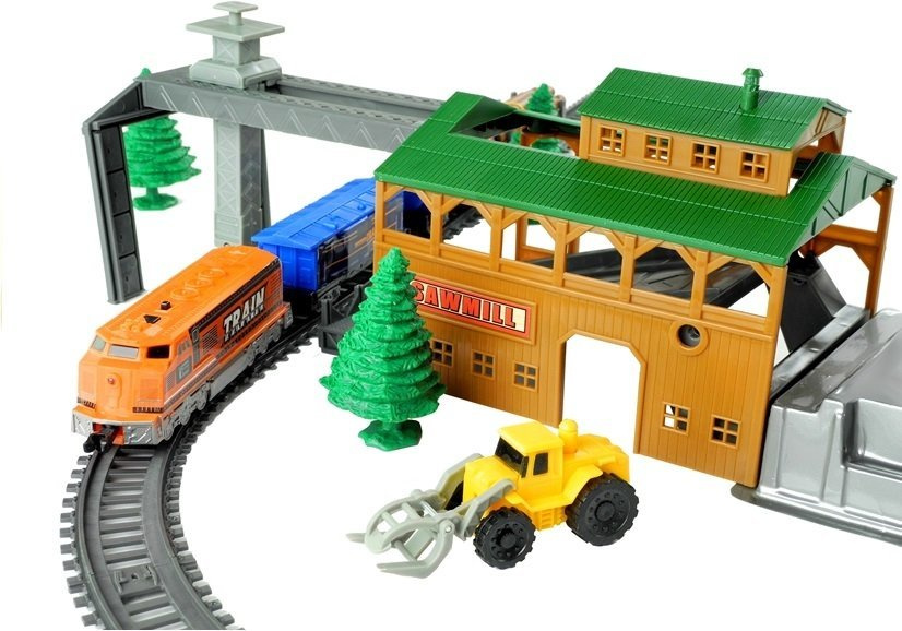 Eisenbahn Zug Schienen 450 cm 60 Elemente großes Set Güterzug Tanker ...