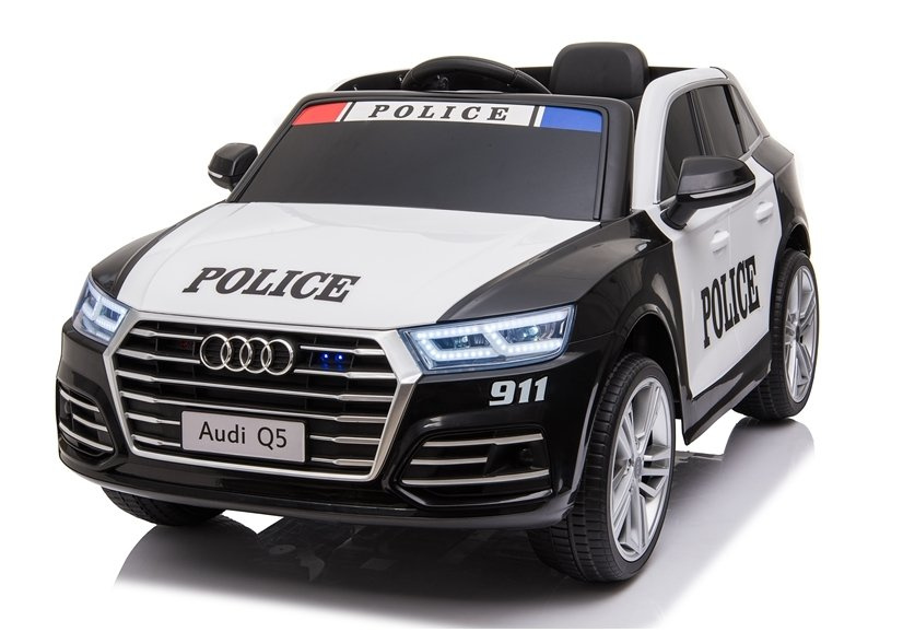 Polizeiauto Audi Q5 Schwarz Ledersitz EVA-Reifen Stoßdämpfer 2x45W ...