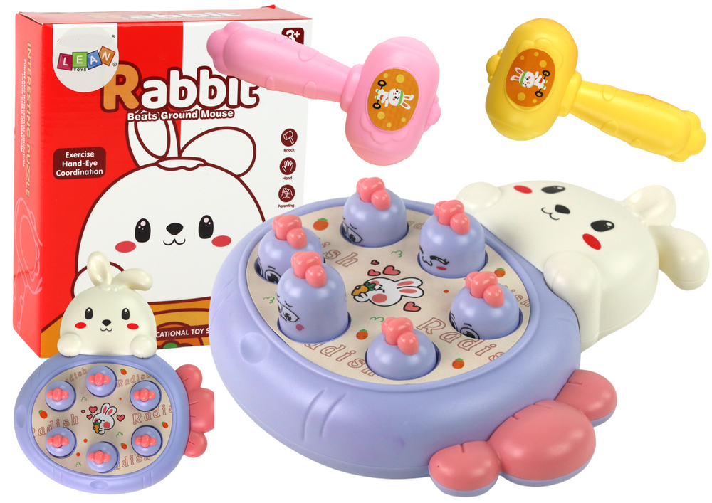 Whac-A-Mole Purple Whac-A-Mole Arcade Carrot-Smashing Rabbit-Spiel ...