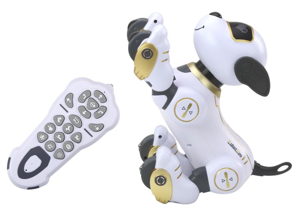 Remote Controlled Interactive Robot Dog Dancing Follows Commands Golden | Toys \ R/C vehicles ...