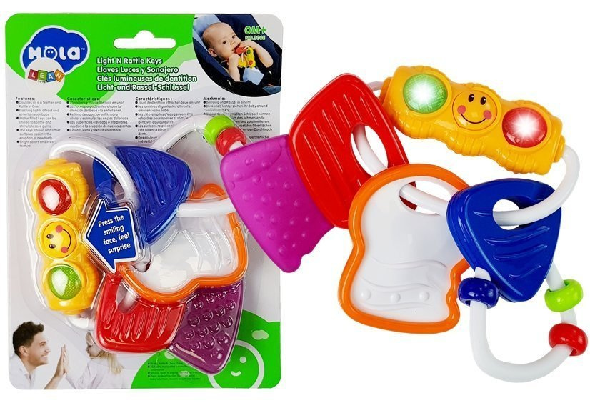 Colorful Clapper Glowing Keys Teether | Toys \ Toys of newborns ...