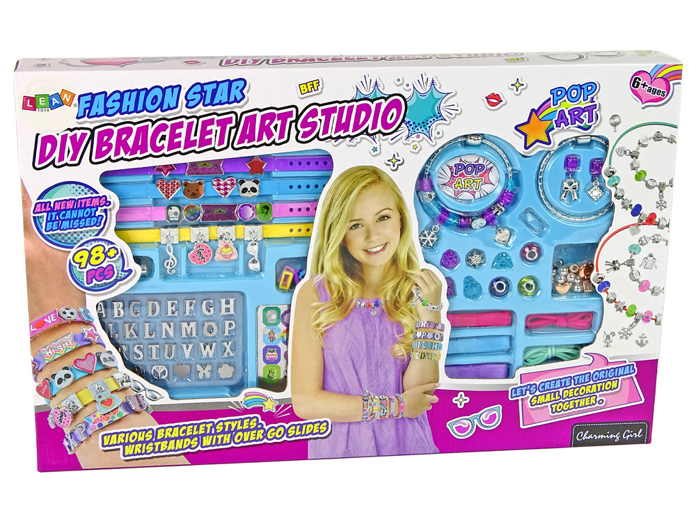 DIY Bracelet Making Kit 98 Pieces | Toys \ Jewellery making
