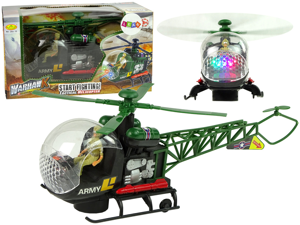 Military Helicopter Light Effects Sound Rotating Diodes | Toys \ Planes