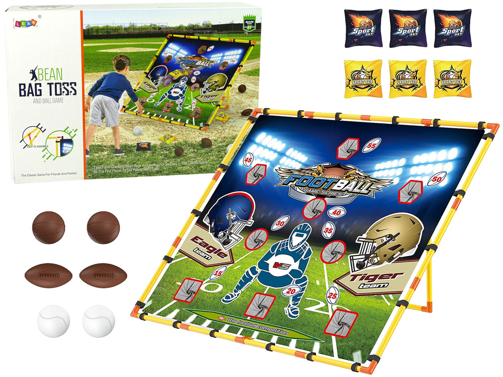 Game of Skill Throwing at Target Football Balls Bags | Toys \ Games ...