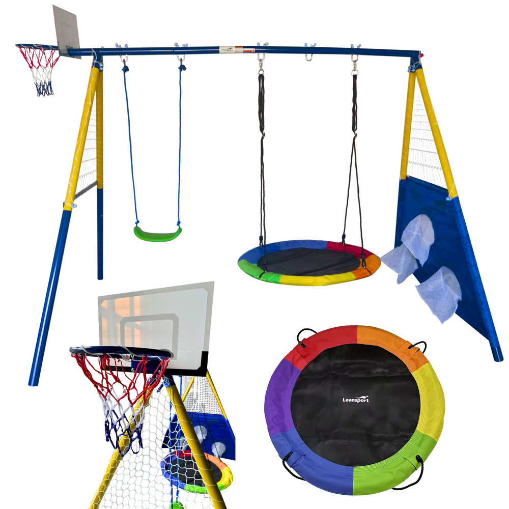 Playground Multifunctional 4in1 Swings Play Basket Target Mat | Toys ...