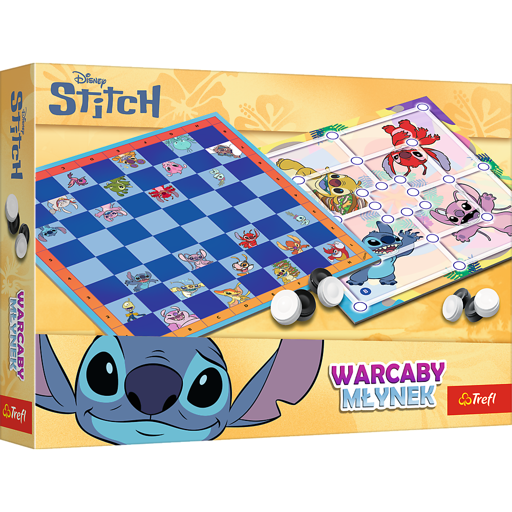 Checkers and Mill Game Lilo and Stitch Trefl 02799 | Toys \ Games \ Gry ...