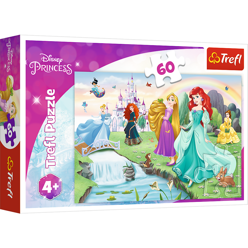 Puzzle - 60 - Meet the Princesses - Disney Princess Trefl 17361 | Toys ...