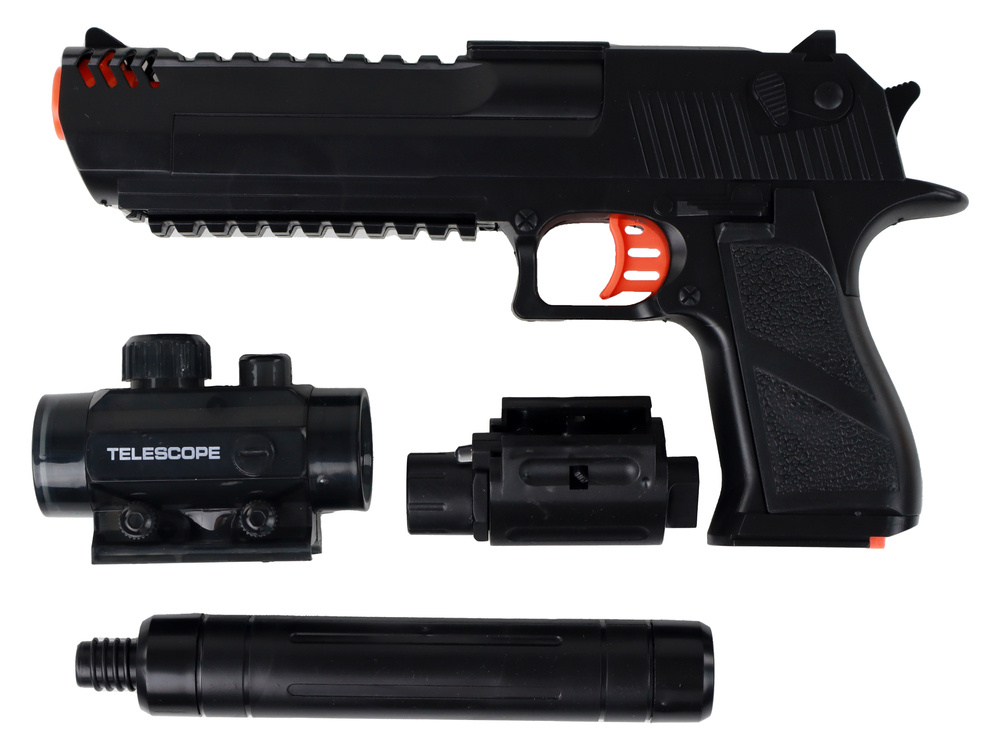 Electric Water Bullet Gun Set Black 20 meters | Toys \ Guns \ Pistolety ...
